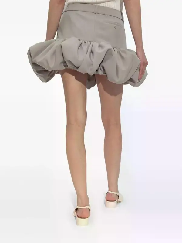 Coperni Gathered Hem Tailored Mini Skirt