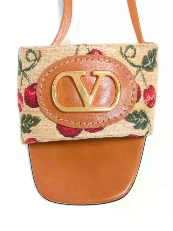 Valentino Garavani Vlogo Signature Cherryfic Slide Sandals