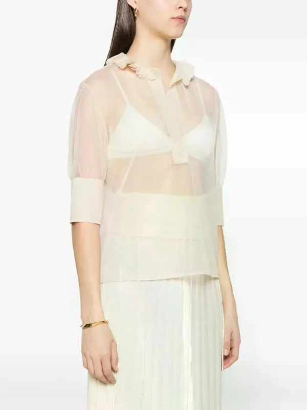 Philosophy Di Lorenzo Serafini Sheer Top - Neutrals