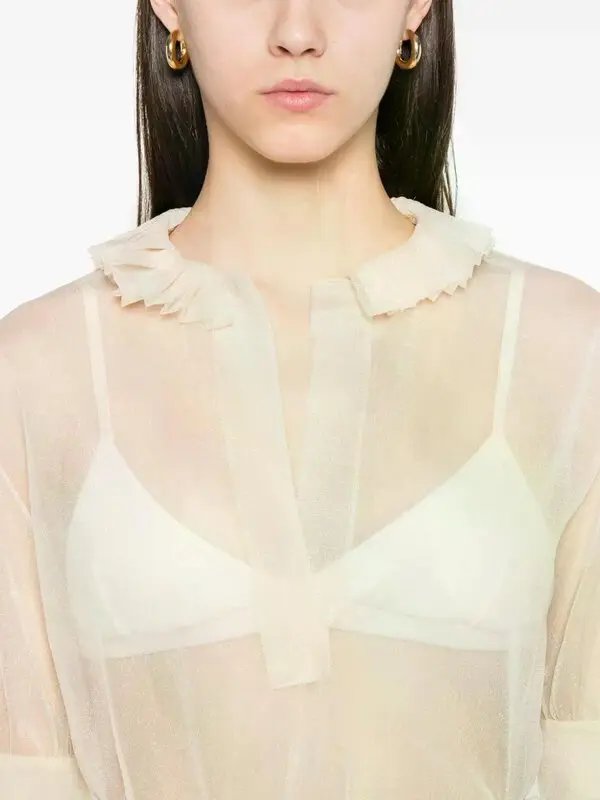 Philosophy Di Lorenzo Serafini Sheer Top - Neutrals