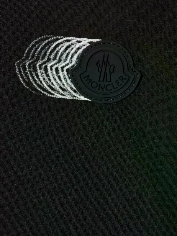 Moncler Logo-patch T-shirt - Black