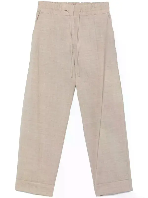P.a.r.o.s.h Pressed-crease Trousers - Neutrals