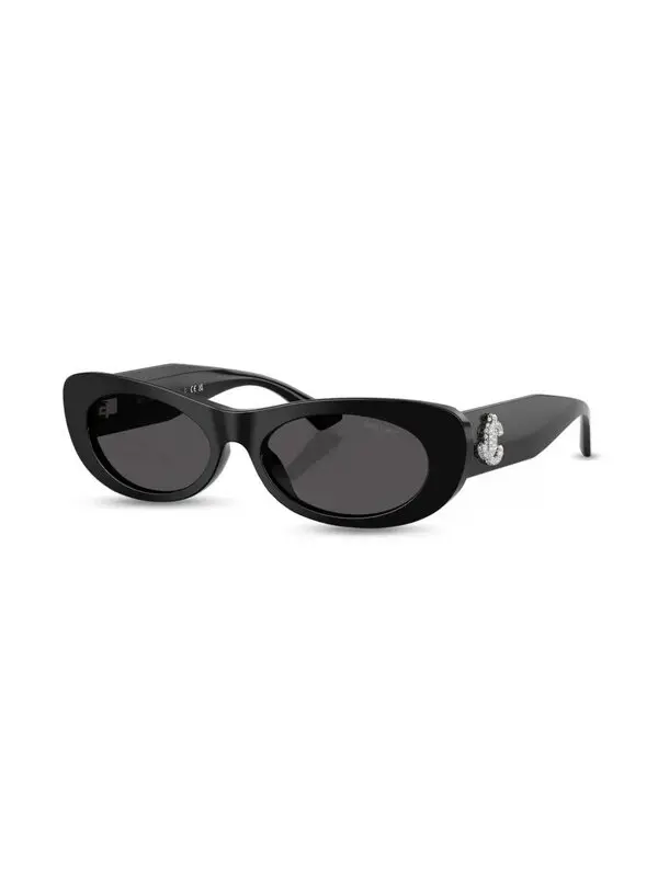 JIMMY CHOO Logo Sunglasses - Black