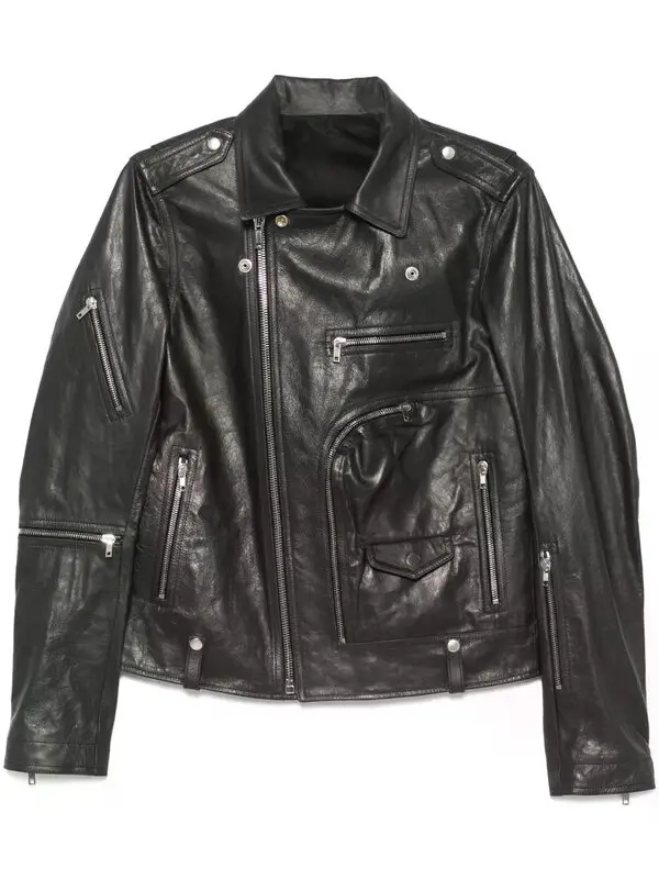 Rick Owens Jumbo Bauhaus Stooges Biker Jacket - Black