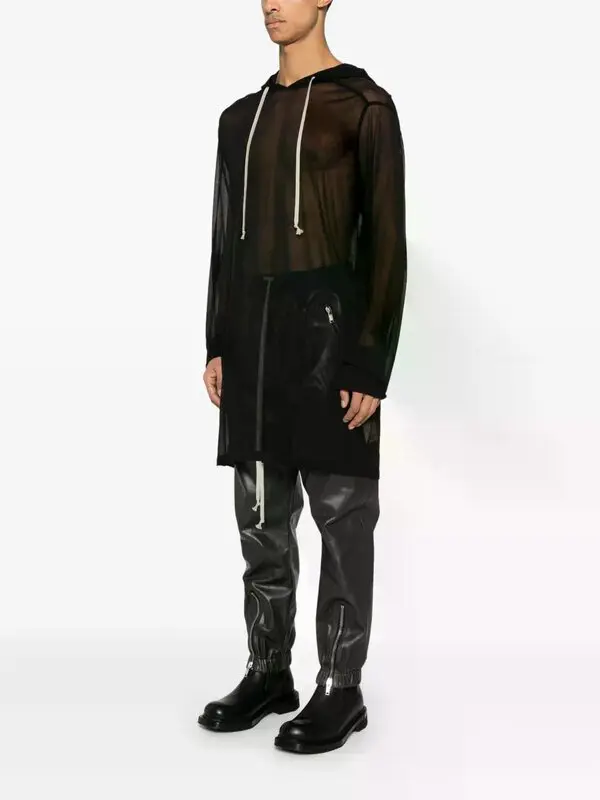 Rick Owens Semi-sheer Hoodie
