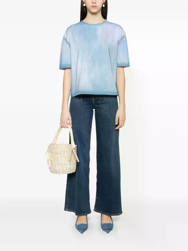 Ermanno Scervino Denim-print T-shirt