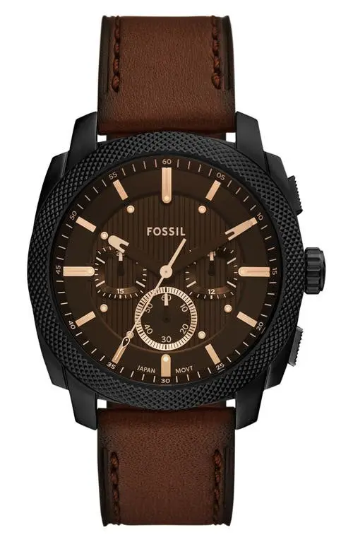 Fossil Machine Chronograph Strap Watch - Brown Smoke