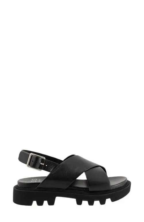 Eos Flighty Slingback Platform Sandal - Black