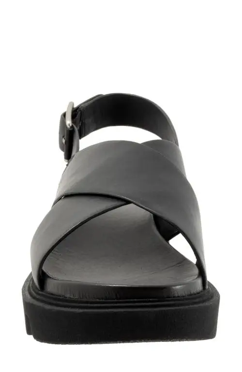 Eos Flighty Slingback Platform Sandal - Black