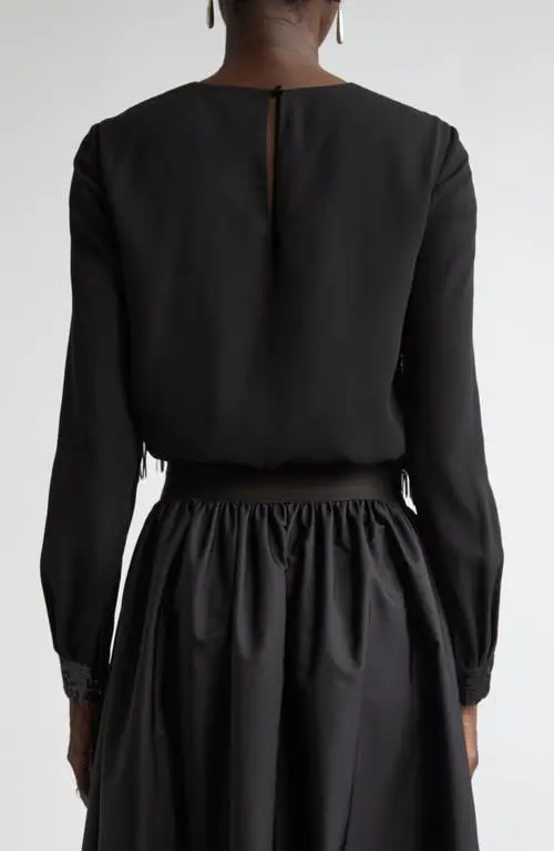 St. John Fringe & Sequin Top