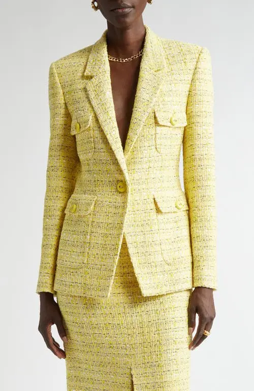 St. John Metallic Tweed Jacket