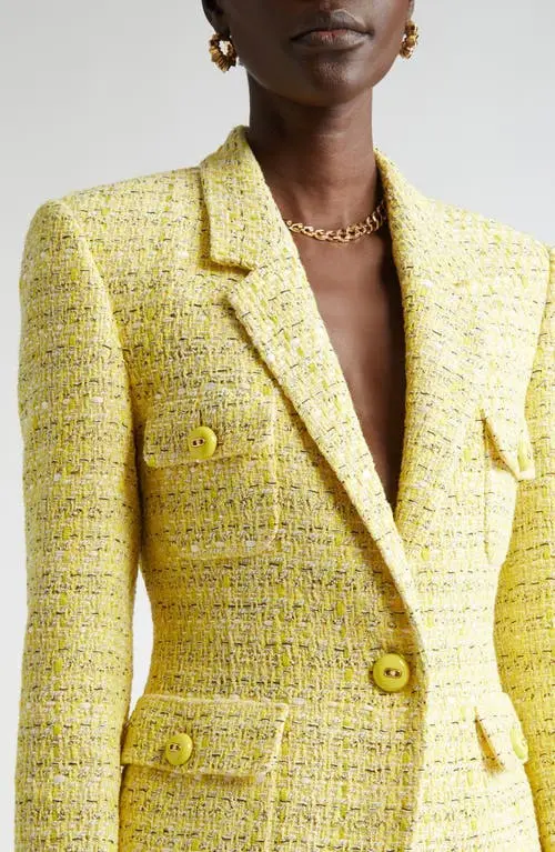 St. John Metallic Tweed Jacket