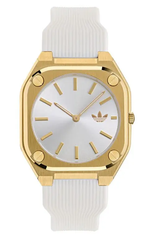 Adidas Silicone Strap Watch - White