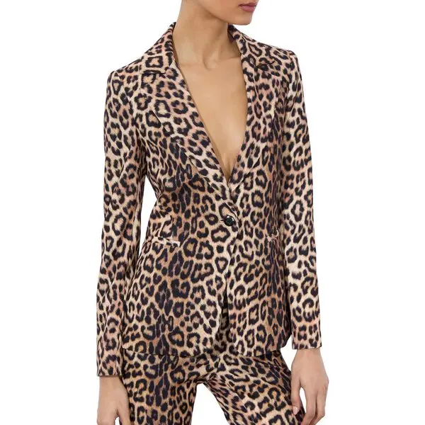 Alice + Olivia Macey Animal Print Blazer - Catwalk