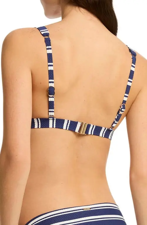 SEA LEVEL Biarritz Longline Triangle Bikini Top