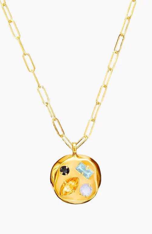 BIRTHDATE CO. The November Birthdate Pendant - November 15th - Gold