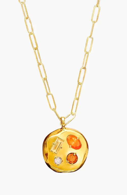 BIRTHDATE CO. The November Birthdate Pendant - November 21st - Gold