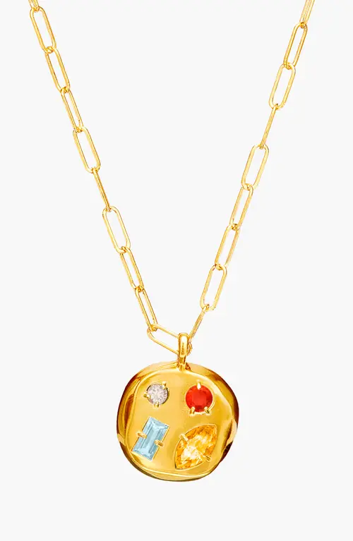 BIRTHDATE CO. The November Birthdate Pendant - November 22nd - Gold
