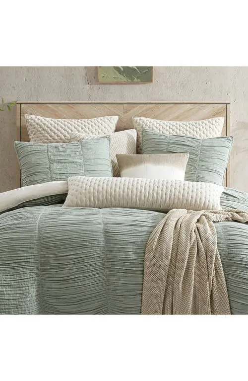 DKNY PURE Ruched Gauze Comforter & Shams Set