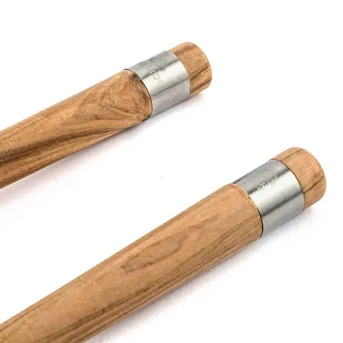 BERARD France Olive Wood Handcrafted 2 Piece Salad Server Set