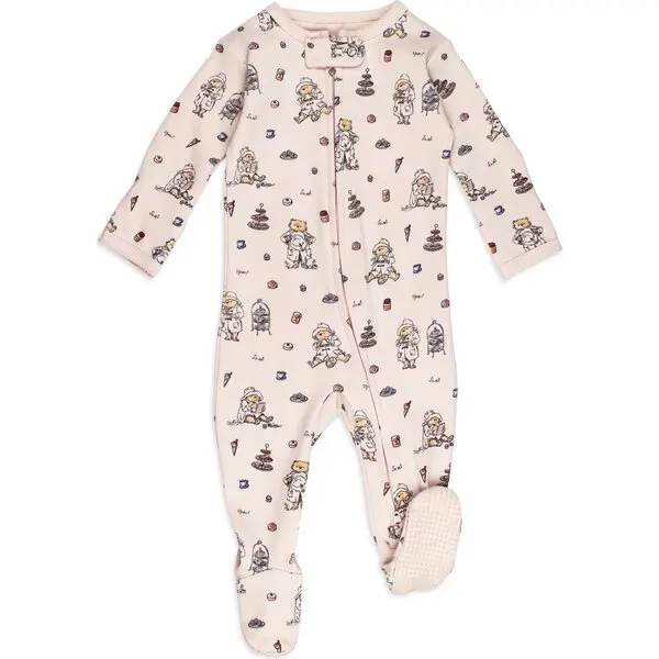 L'OVEDBABY X Paddington Bear™ Organic Cotton Zip Footie - Sweet Paddington