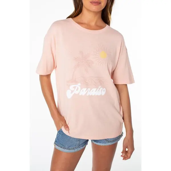 Roxy Paraiso Oversize Cotton Graphic T-shirt