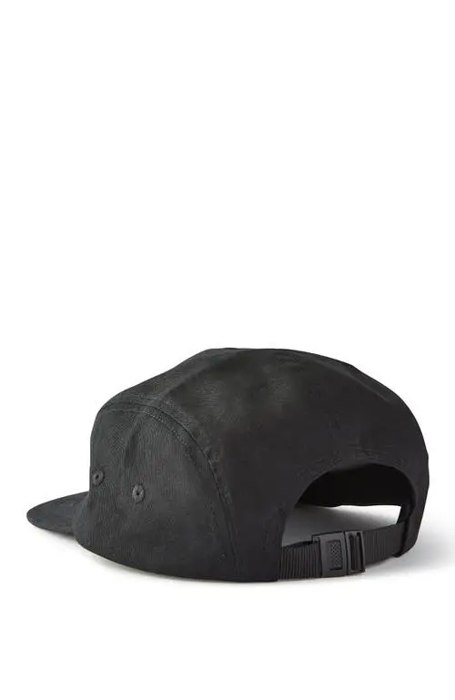 COTTON ON Curved 5 Panel Cap - Black Bermuda