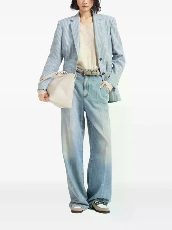Brunello Cucinelli High-rise Wide-leg Jeans