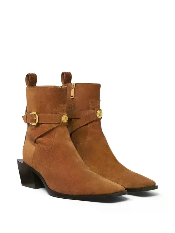 Versace 70mm Angelo Suede Chelsea Boots