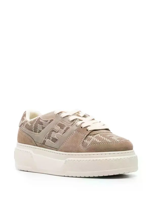 Fendi Match Sneakers - Brown