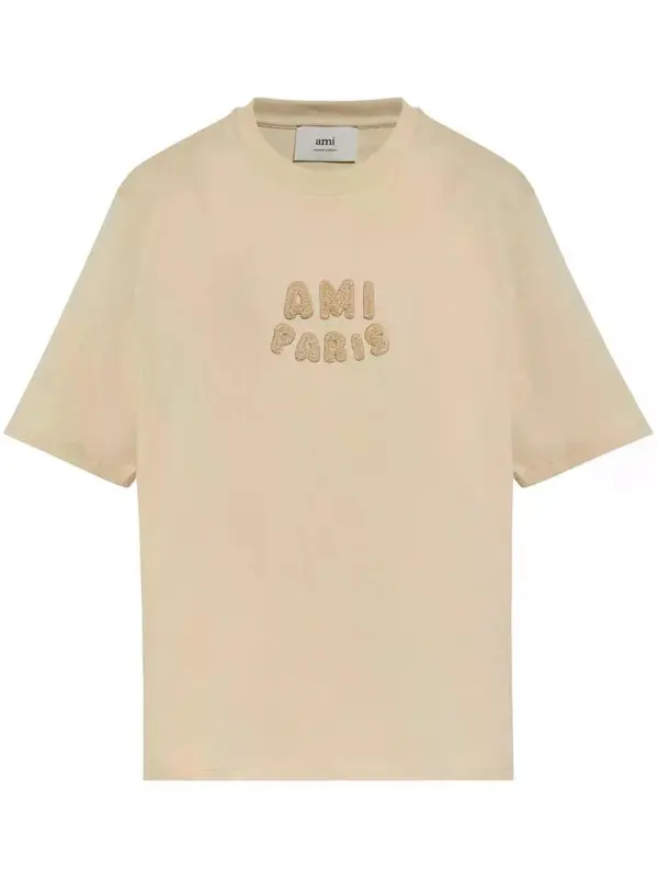 Ami Logo-embroidered T-shirt