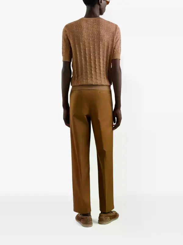 Dolce & Gabbana Logo-label Strech-cotton Trousers