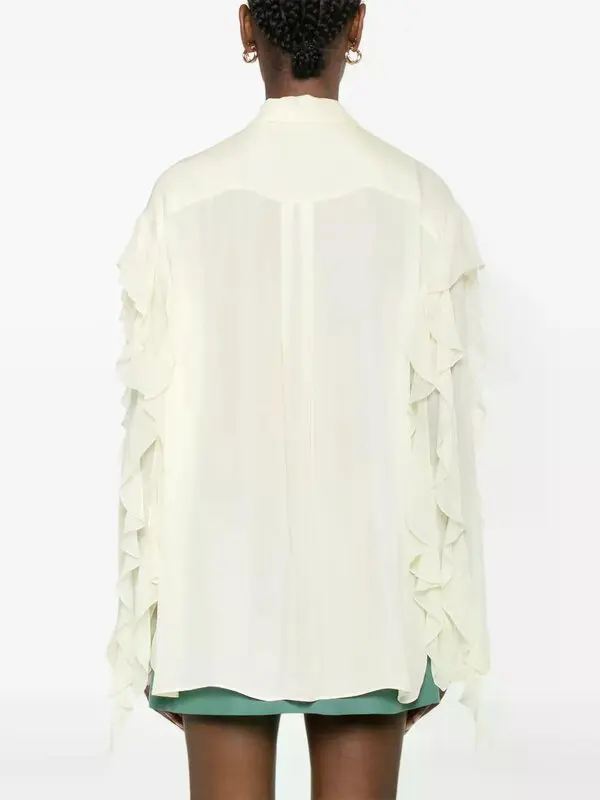 Dorothee Schumacher Ruffled Shirt - Yellow