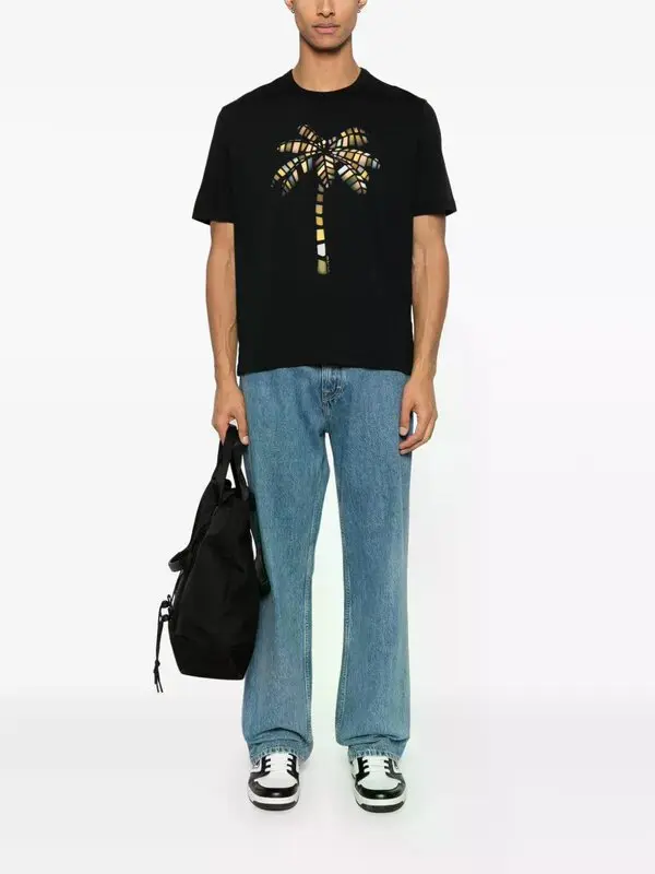 Paul Smith Palm Tree-print T-shirt - Black