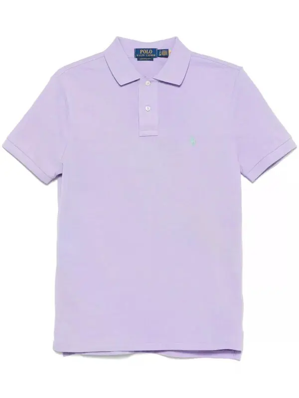 Polo Ralph Lauren Polo Pony-embroidered Polo Shirt - Purple