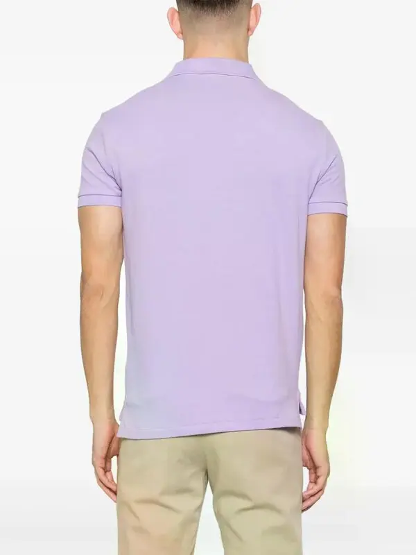 Polo Ralph Lauren Polo Pony-embroidered Polo Shirt - Purple