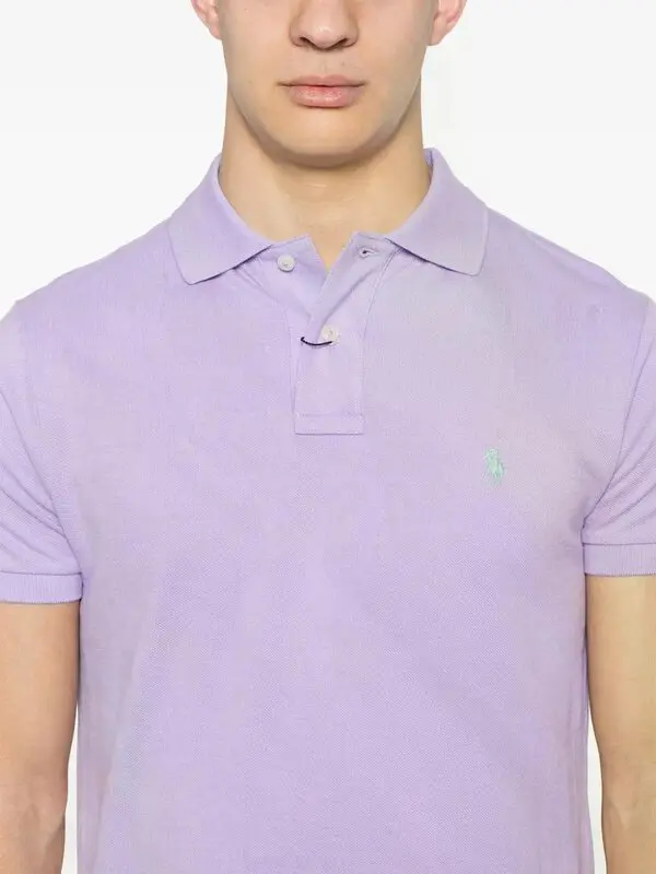 Polo Ralph Lauren Polo Pony-embroidered Polo Shirt - Purple