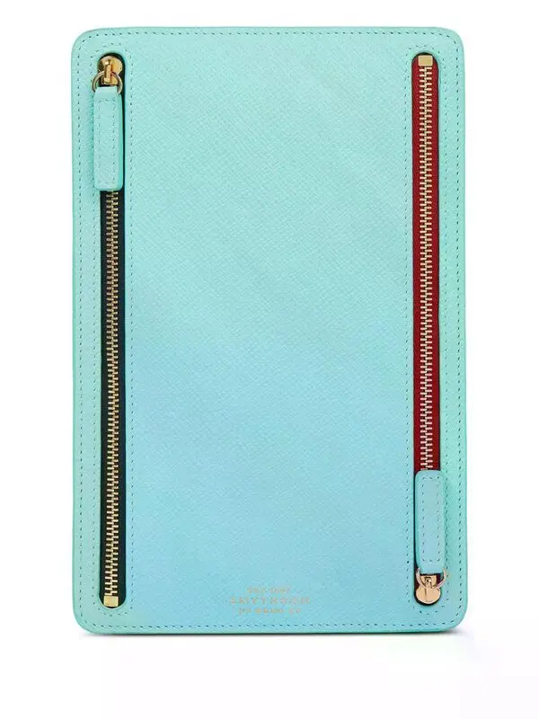 Smythson Leather Pouch - Blue