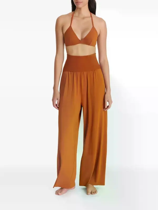 ERES Dao High-waisted Trousers - Brown
