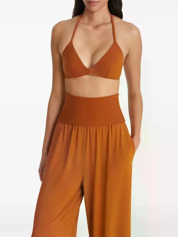 ERES Dao High-waisted Trousers - Brown