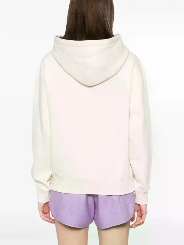 JIL SANDER Logo-print Hoodie - Neutrals