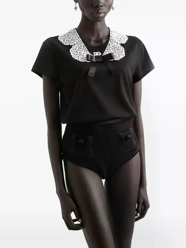 Dolce & Gabbana Lace-trimmed Blouse