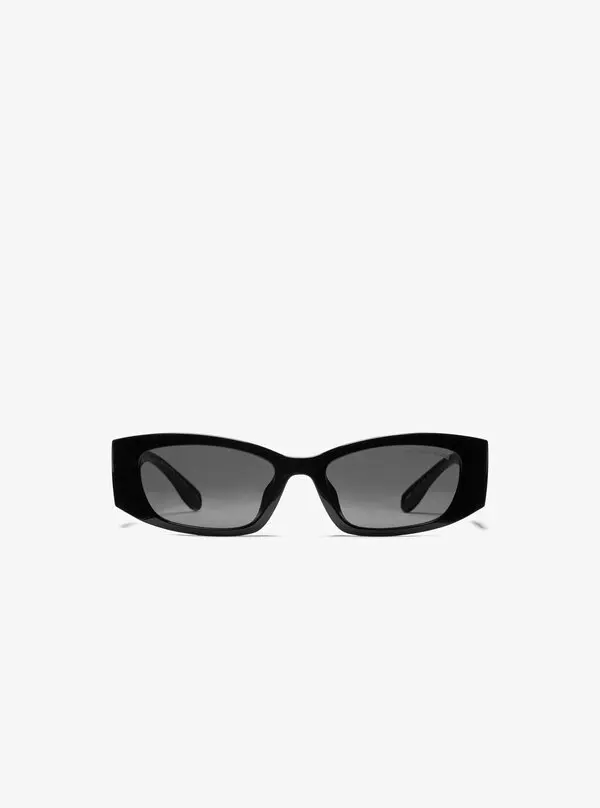 Michael Kors Rhodes Rectangle Sunglasses - Black
