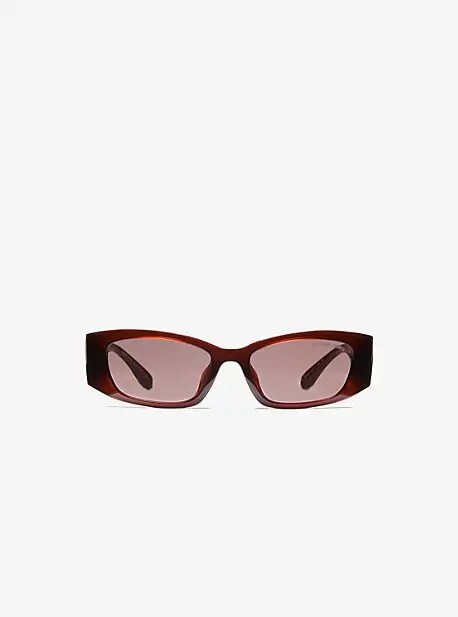 Michael Kors Rhodes Rectangle Sunglasses - Brown