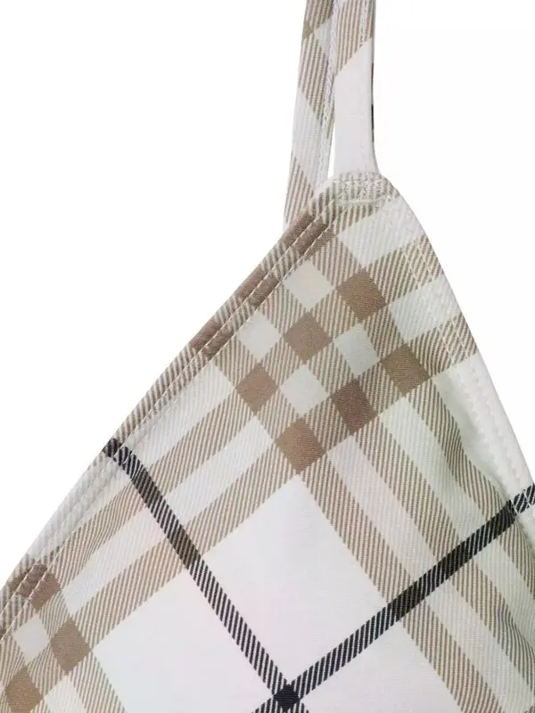 Burberry Checkered Bikini Top