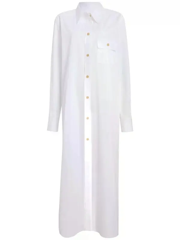 Khaite Wyatt Maxi Shirt Dress