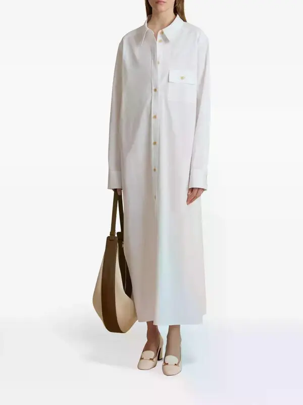 Khaite Wyatt Maxi Shirt Dress