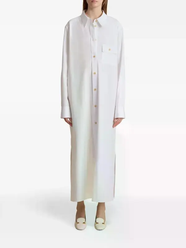 Khaite Wyatt Maxi Shirt Dress