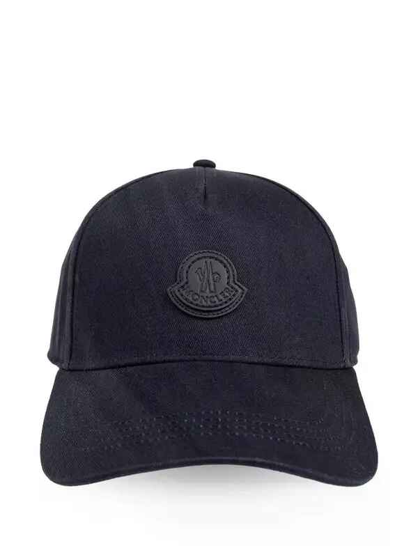 Moncler Gabardine Cotton Baseball Cap - Blue