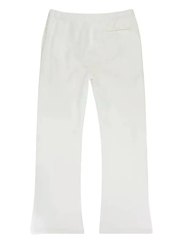 PURPLE BRAND Flared Fleece White Track Pants